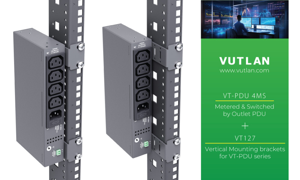 VT-PDU 4PS Managed Switched and Metered per Outlet PDU